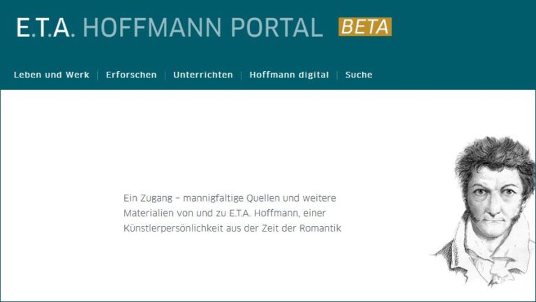 E.T.A. Hoffmann Portal: Exklusive Preview auf dem Germanistentag - E.T ...